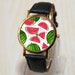 Watermelon Watches, Women's Watch, Men's Watches, Red Watches, Handmade ...