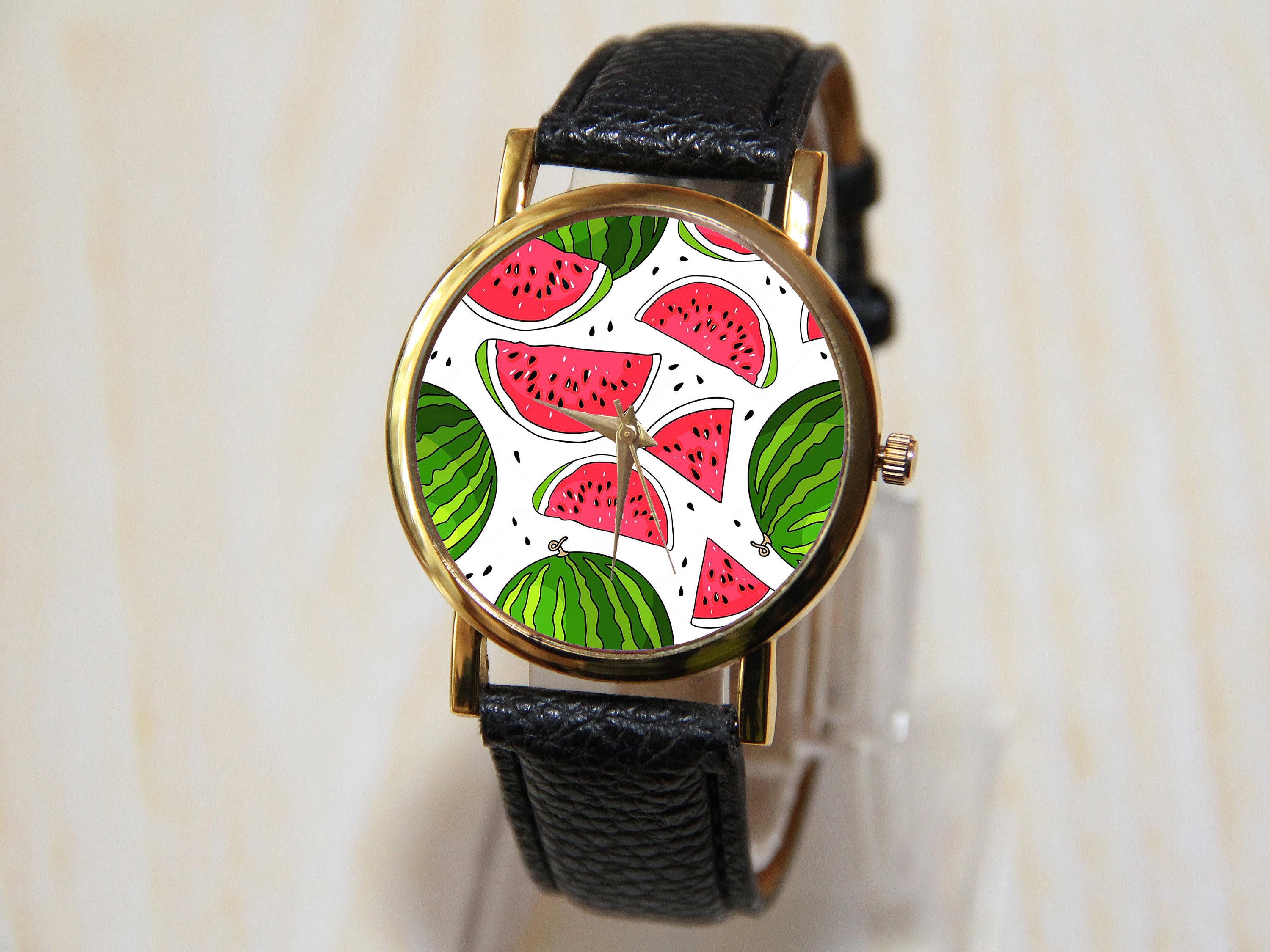 Watermelon watches women's watch men's watches red | Etsy