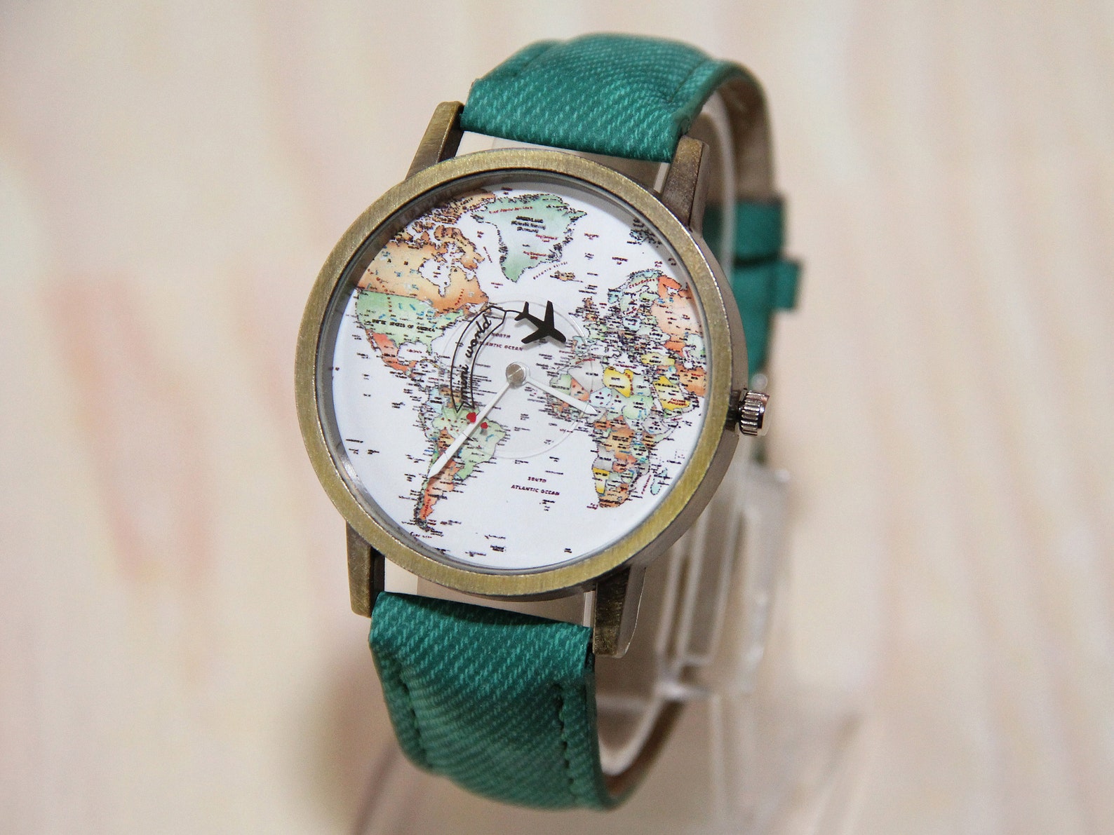 Wristwatch World Map , Men's Watches, Wristwatch Journey, Watch Plane ...