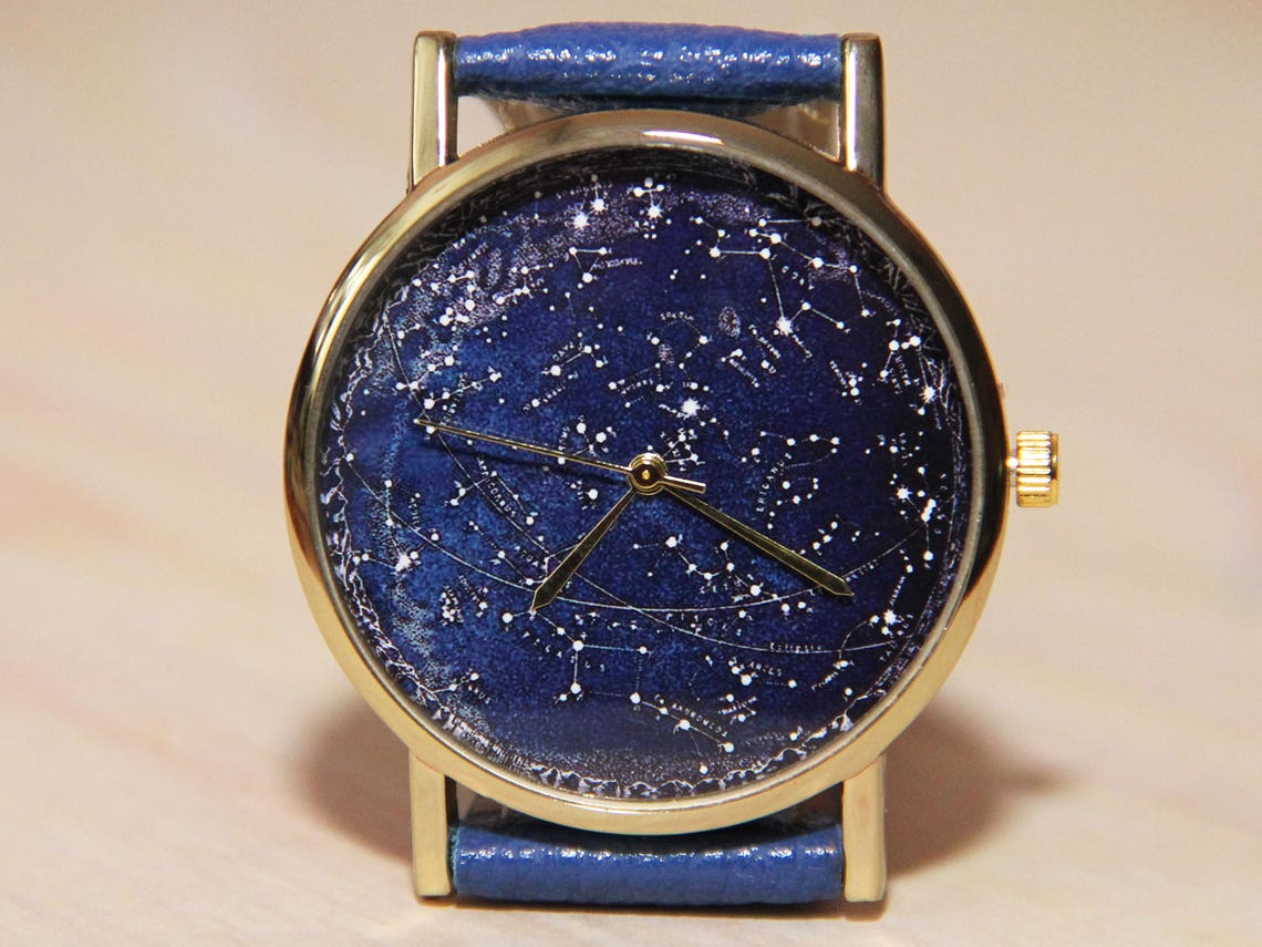 Wristwatch galaxy watch cosmos constellation watch | Etsy