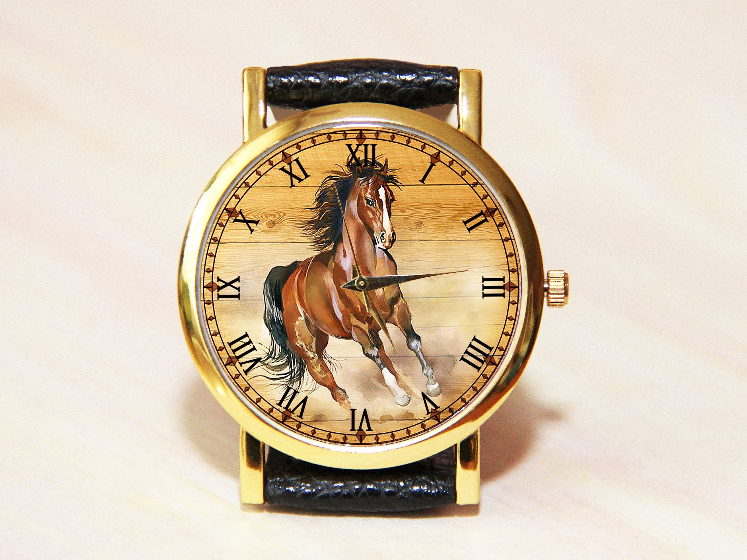 Watches horse watches animals men's watches women's | Etsy