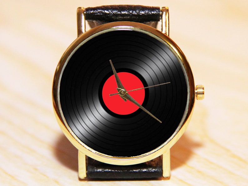 Wrist Watch Vinyl Record, Phonograph Record Watch, Retro Vinyl Record ...