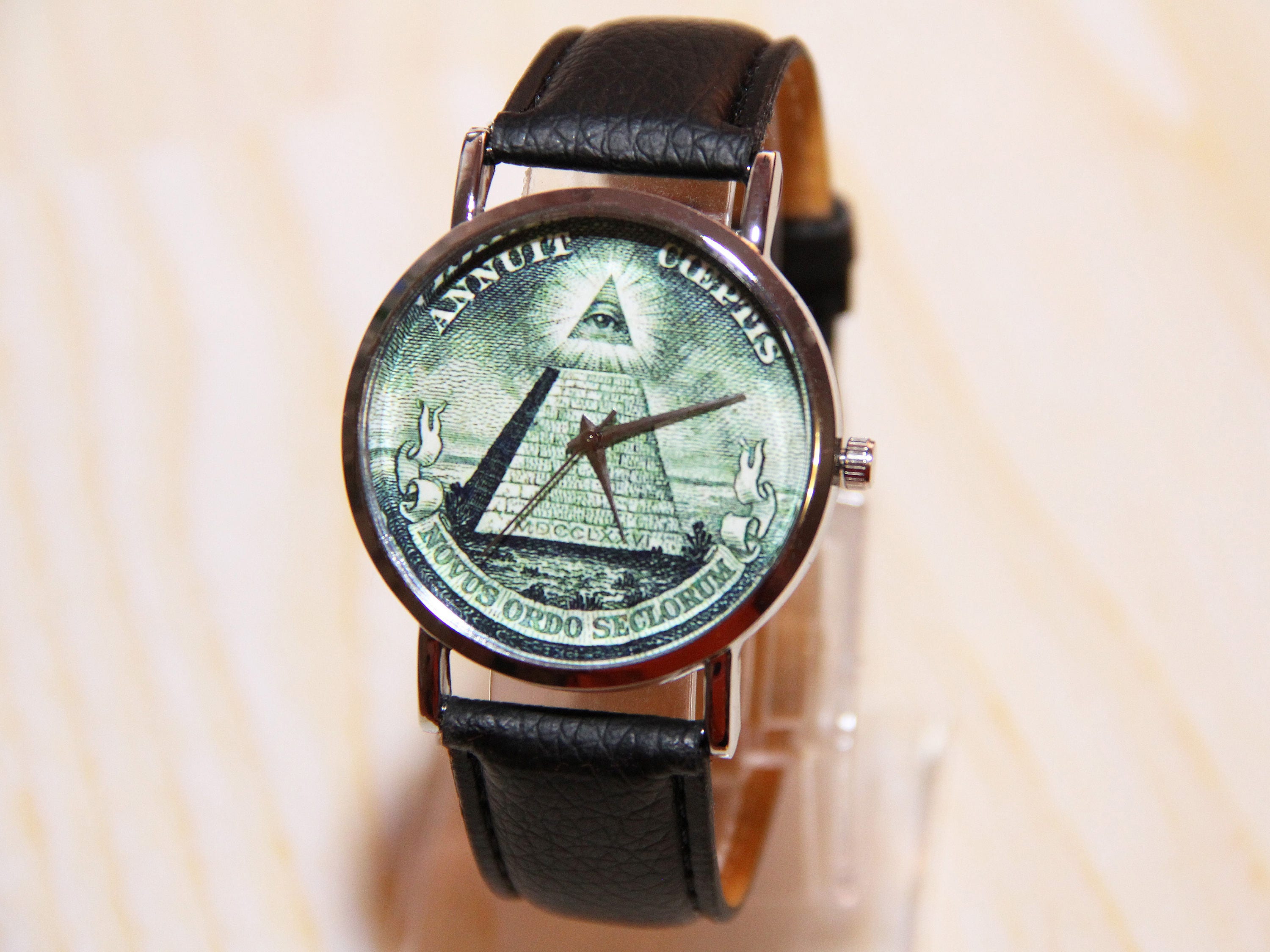 Dollar Siegel Watch Wristwatch Pyramid of the Eye Men's | Etsy