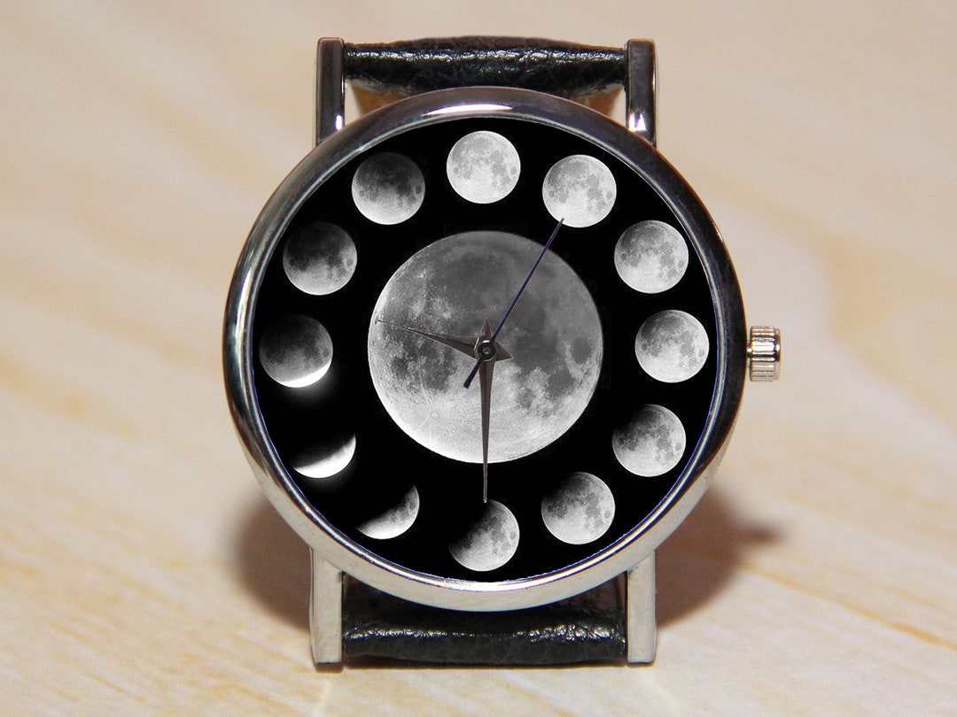 Watch Moon, Watch Constellations, Watch Galaxy, Black Watches, Gift ...