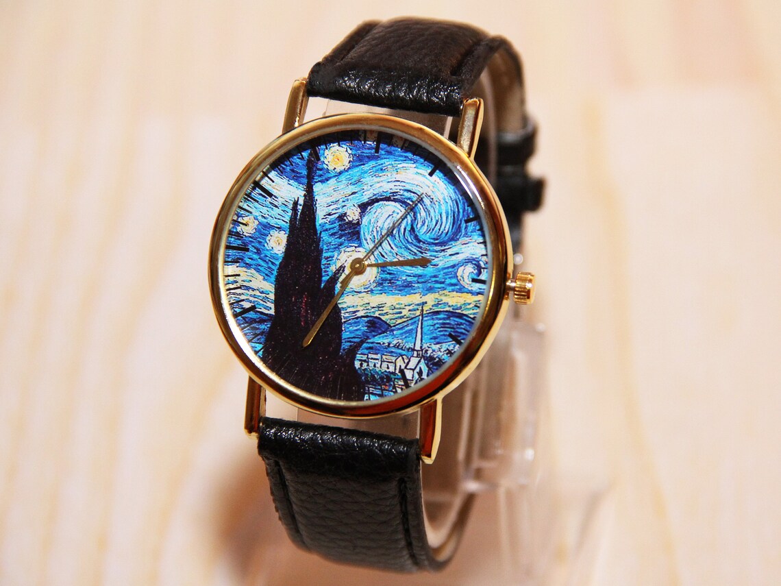 Watches Van Gogh, Starry Night Watch, Watch Picture, Watch Art, Women's ...