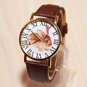Rabbit Watch Watch With a Beast Wristwatch With a Hare - Etsy