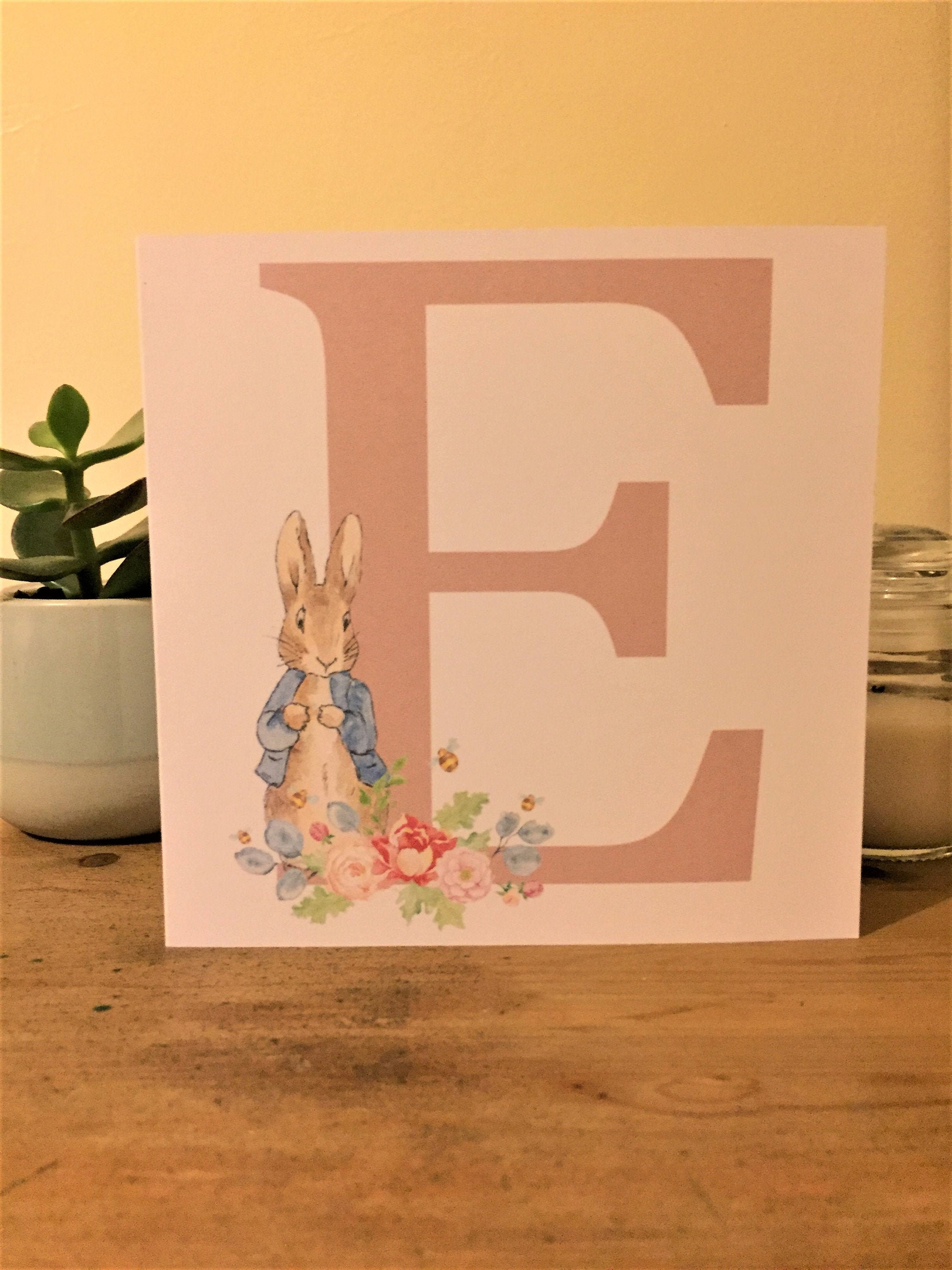Personalised Peter Rabbit Letter Birthday Card, Peter Rabbit Birthday ...