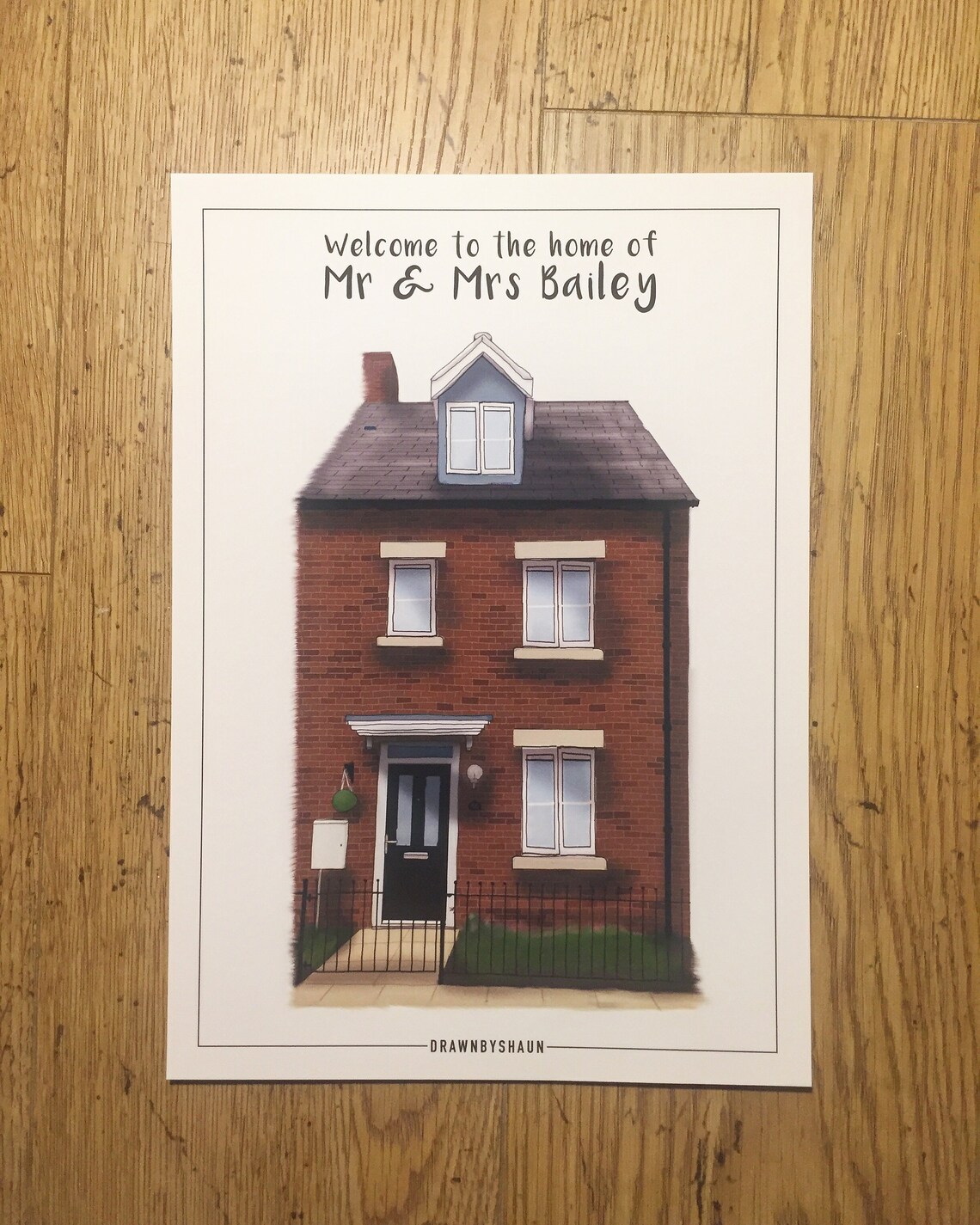 Personalised Wedding Venue Drawing, Wedding Gift, Wedding Present ...