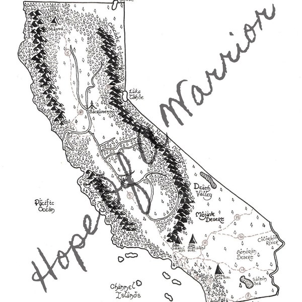 California Map - Etsy