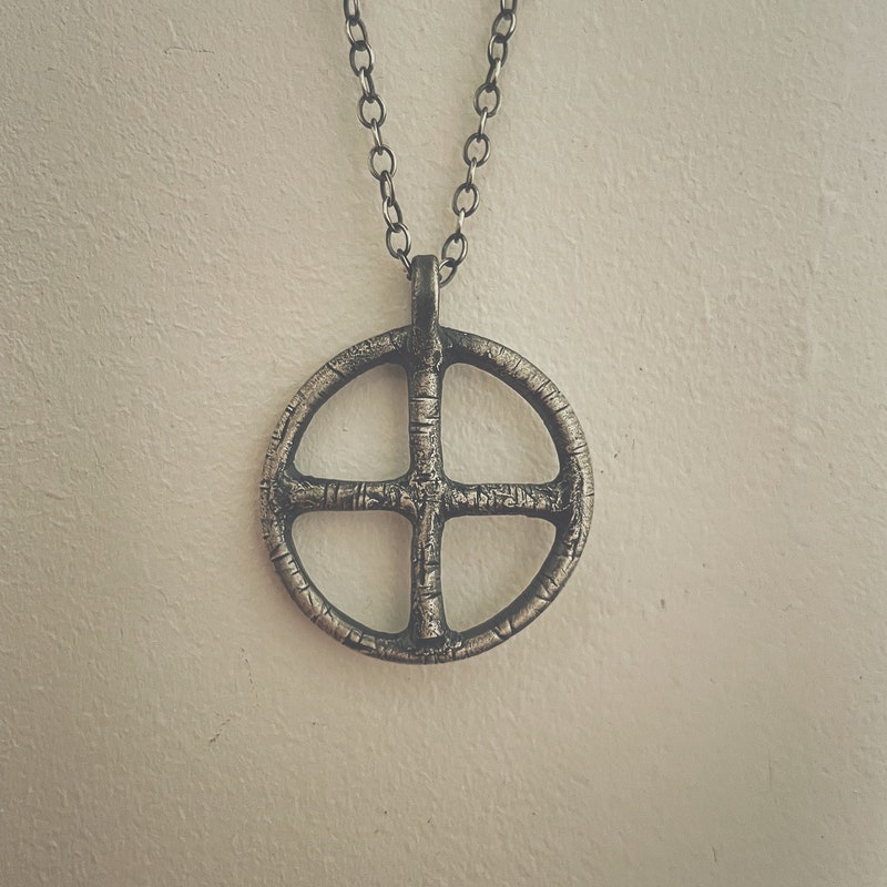 Solar Cross Pendant - Etsy