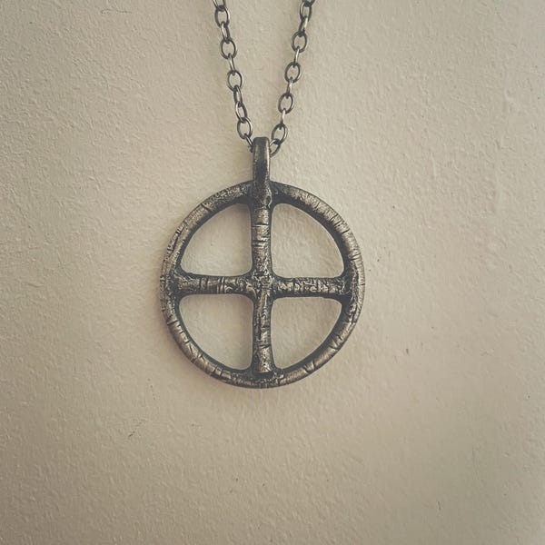 Solar Cross Pendant - Etsy