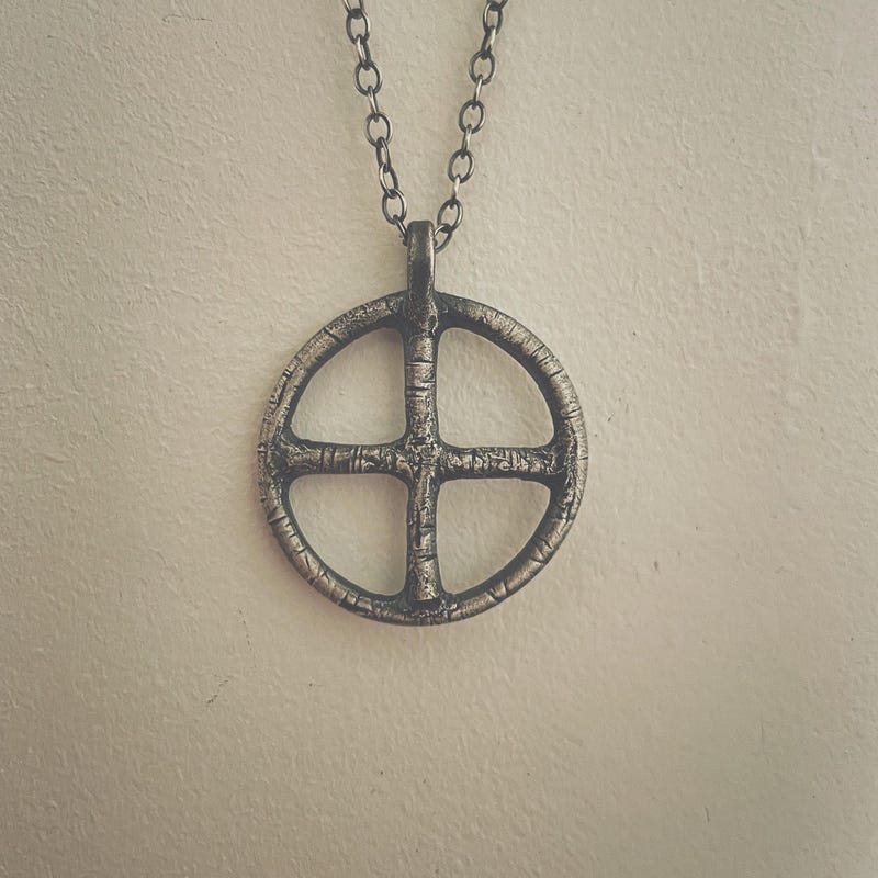 Solar Cross Pendant - Etsy