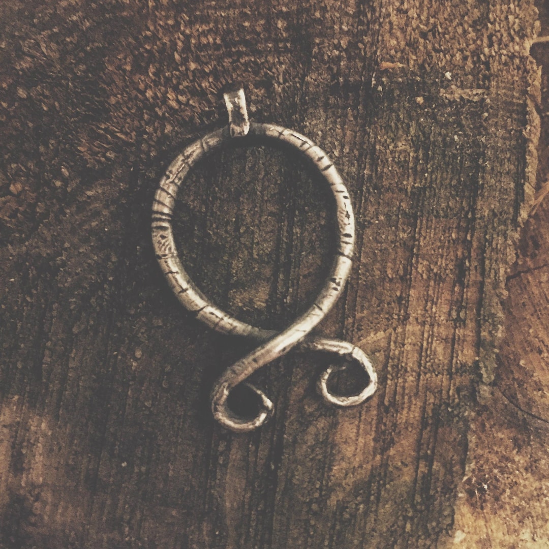 Oxidized Sterling Silver Troll Cross Pendant: Viking Norse Amulet - Etsy