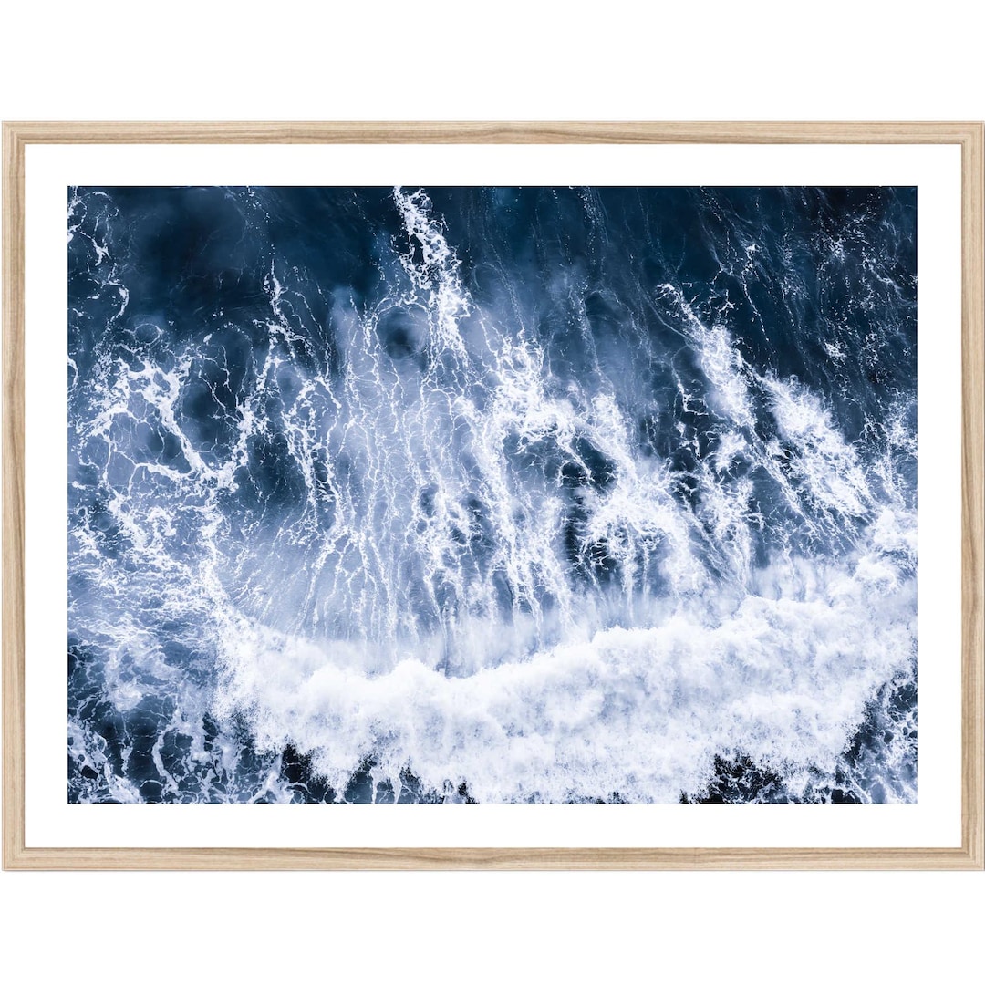 Aerial Ocean Print, Extra Large Wall Art, Coastal Wall Art, Ocean ...