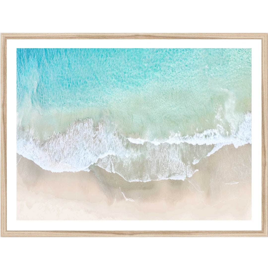 Aerial Beach Print, Extra Large Wall Art, Coastal Wall Art, Beach ...