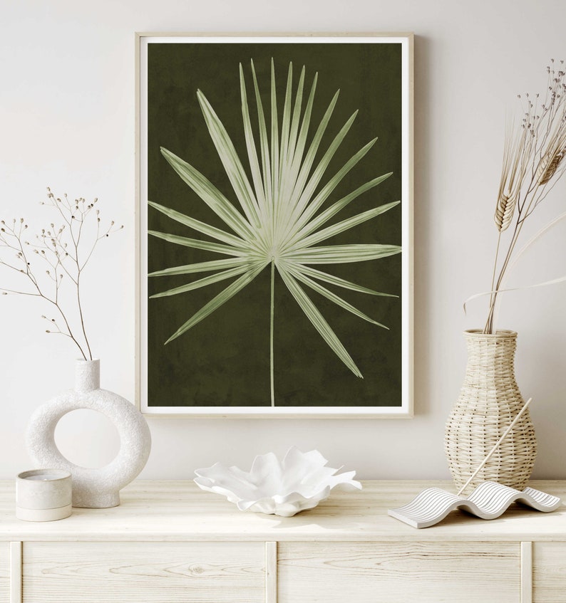Palm Print, Extra Large Wall Art Prints, Palm Leaf Prints, Palm Wall ...