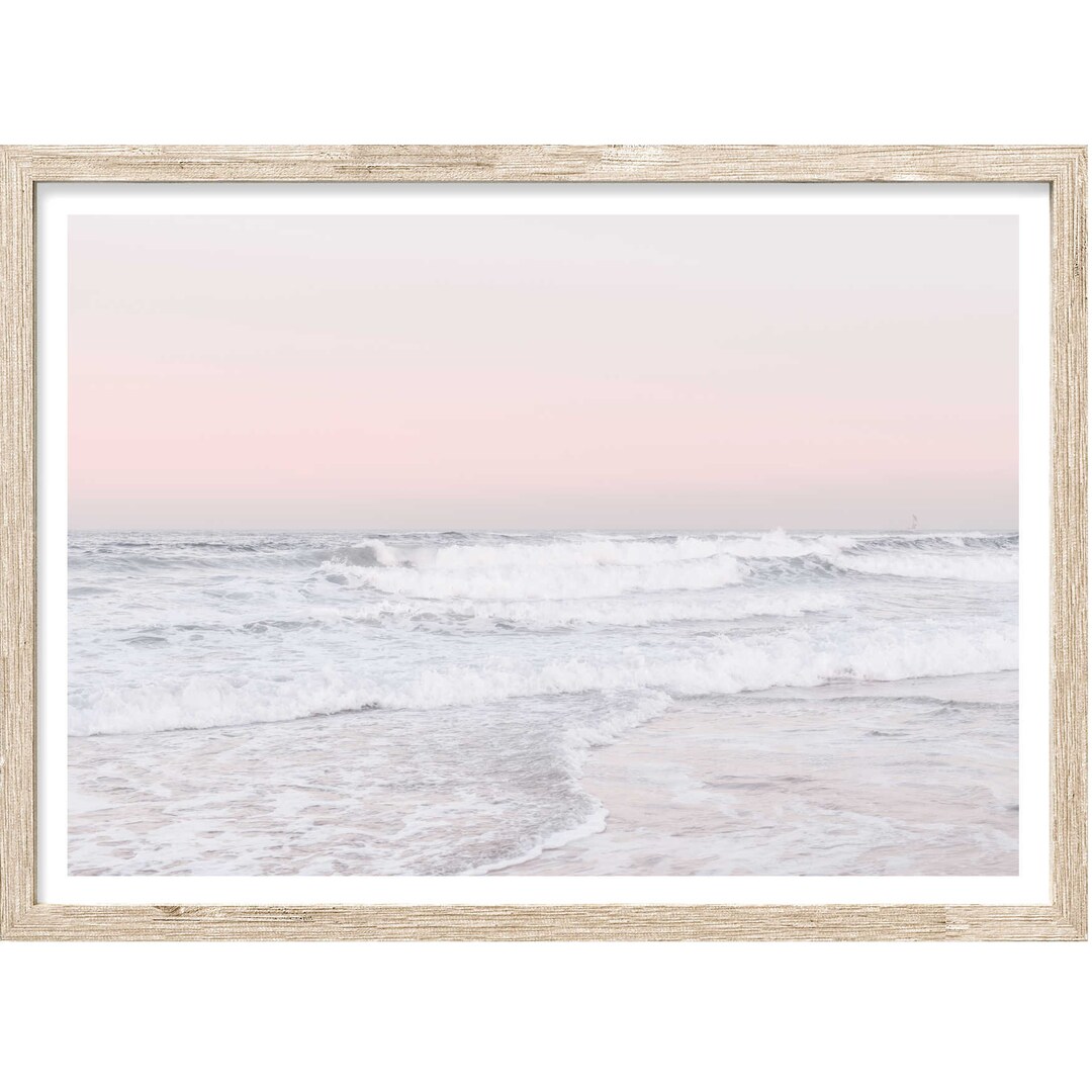 Sunset Beach Photography Print, Extra Large Coastal Wall Art (unframed ...