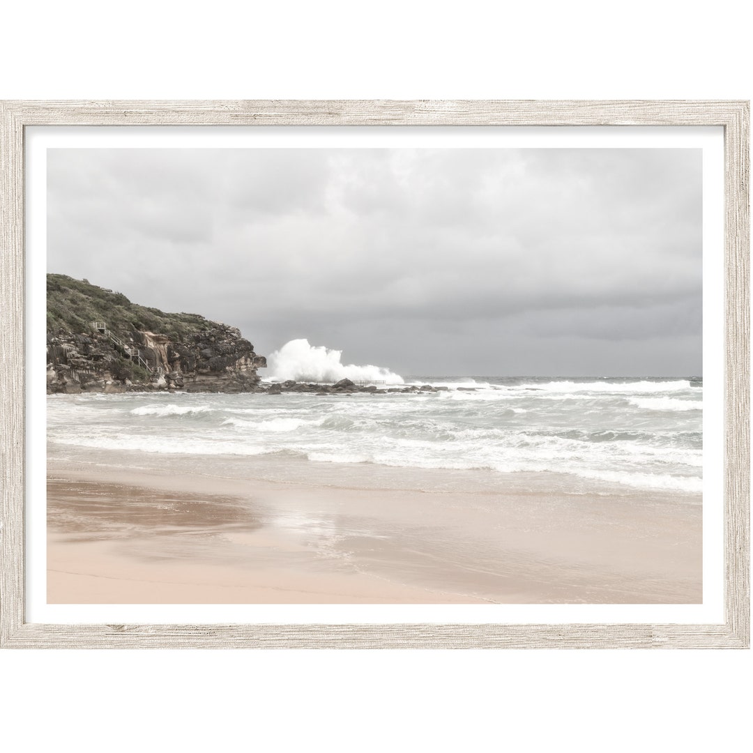 Beach Wall Art, Extra Large Wall Art, Beach Photography Prints, Neutral ...