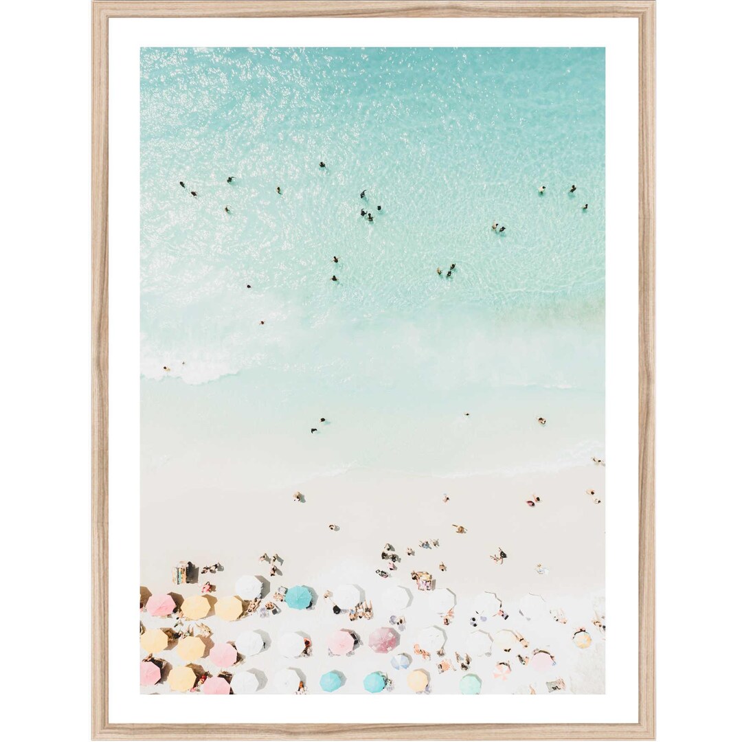 Aerial Beach Print, Large Wall Art, Coastal Wall Art, Beach Photography ...