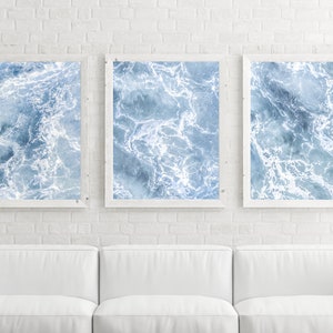 Ocean Wall Art, Set of 3 Prints, Extra Large Wall Art Prints, Ocean ...