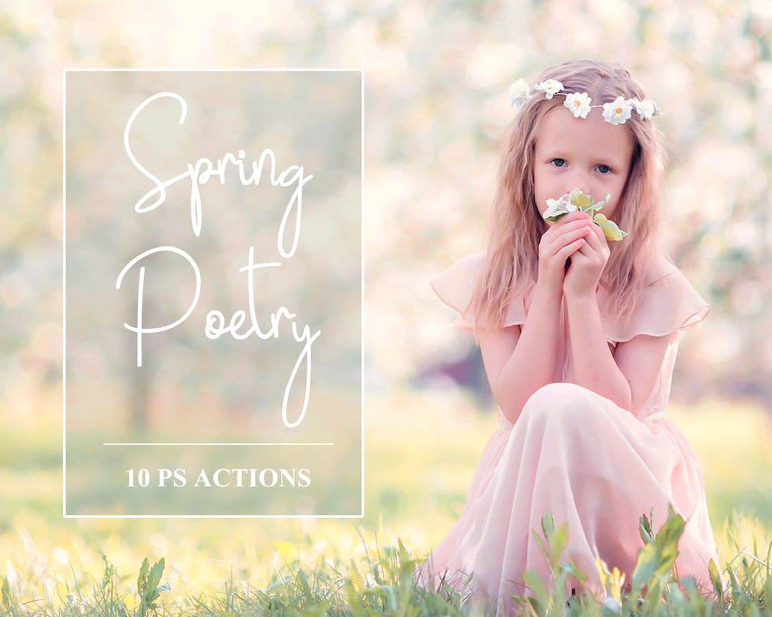 10 Spring Actions - Spring Photoshop Actions - Artistic Actions - PS ...