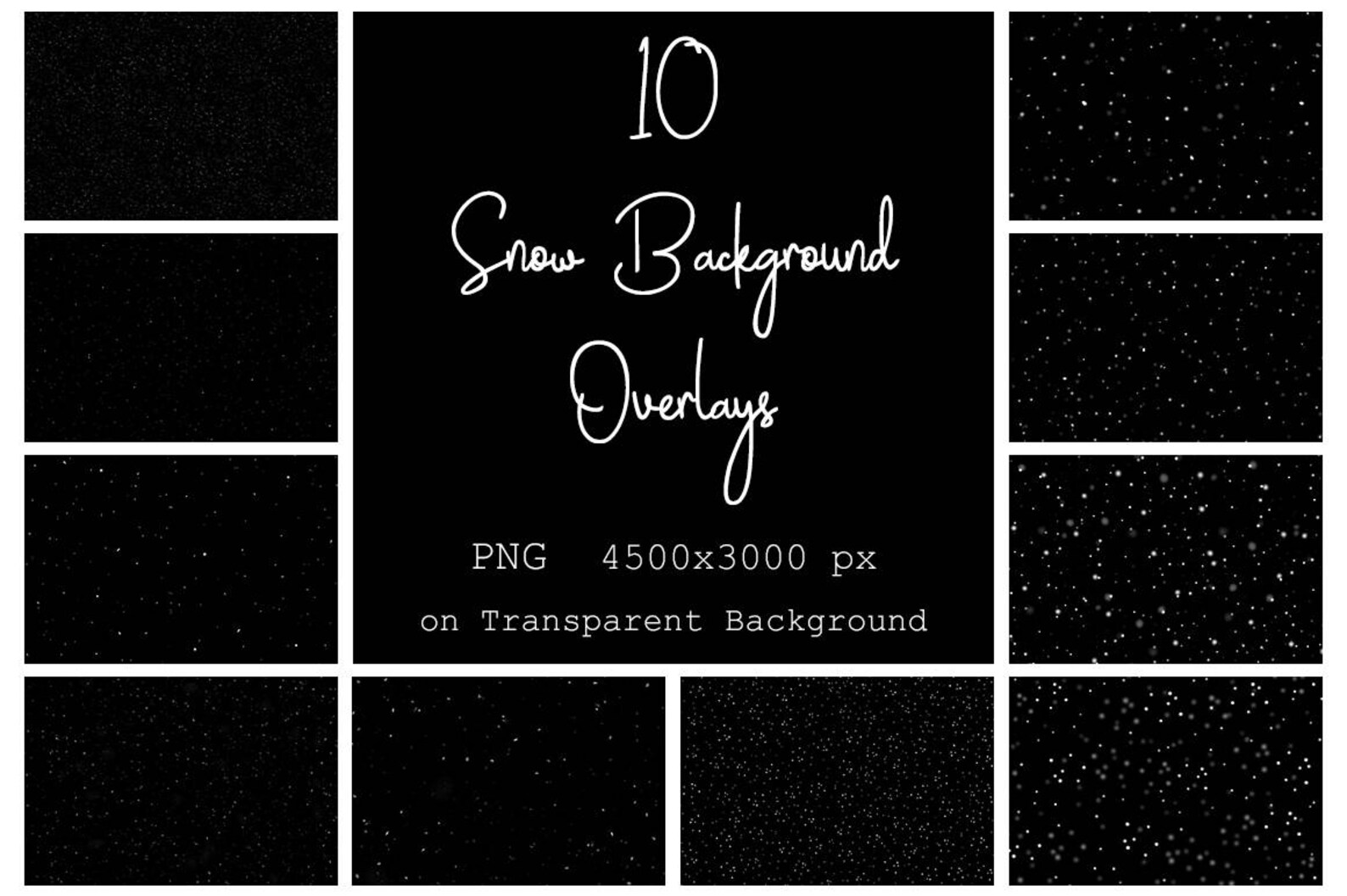 30 Magic Winter Shine Overlays Sparkle Overlays Stars | Etsy