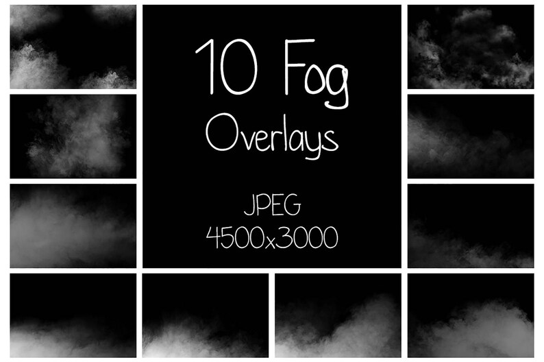 25 Fog Overlays - Smoke Overlays - Mist Photoshop Overlays - Misty ...