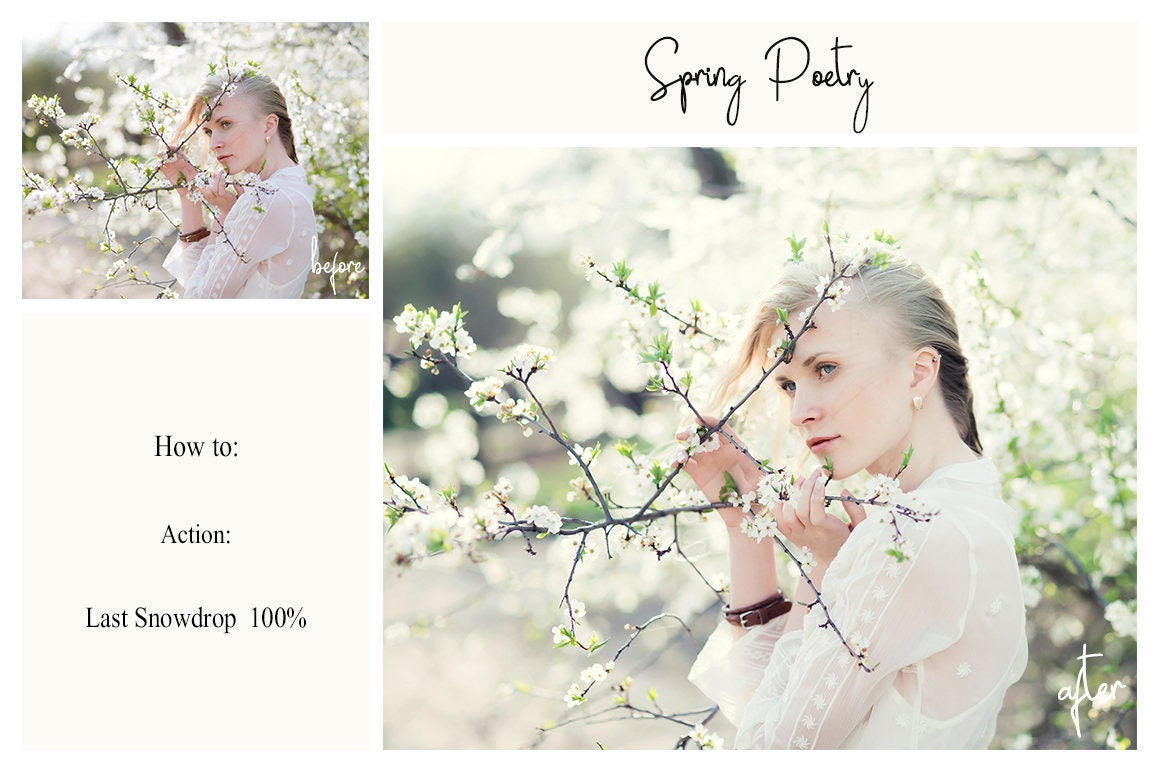 10 Spring Actions Spring Photoshop Actions Artistic - Etsy