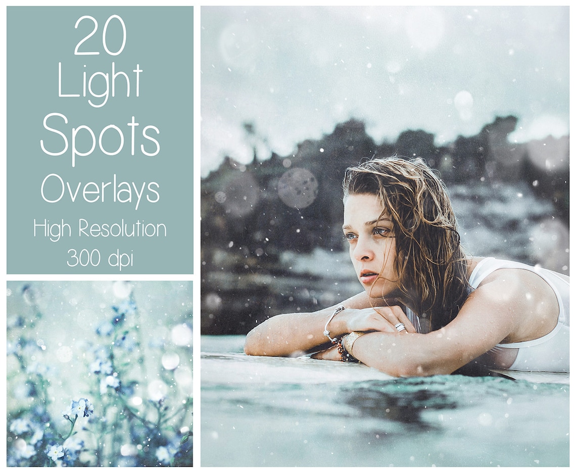 20 Light Spots Overlays Sparkle Overlays Light Textures - Etsy