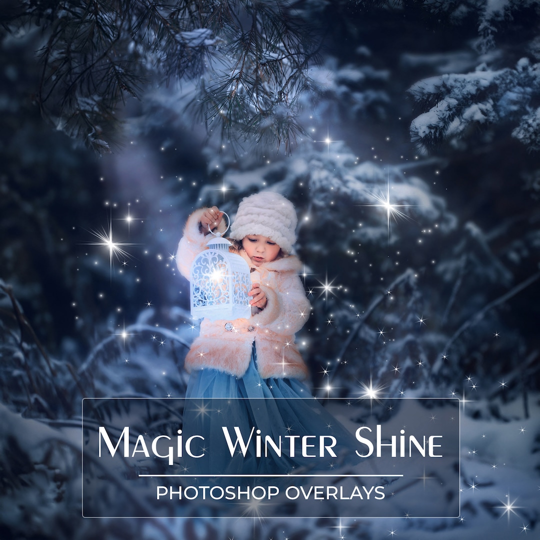 30 Magic Winter Shine Overlays - Sparkle Overlays - Christmas Overlays ...