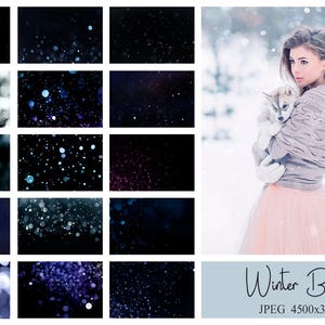 30 Winter Bokeh Overlays Christmas Bokeh Light Textures - Etsy