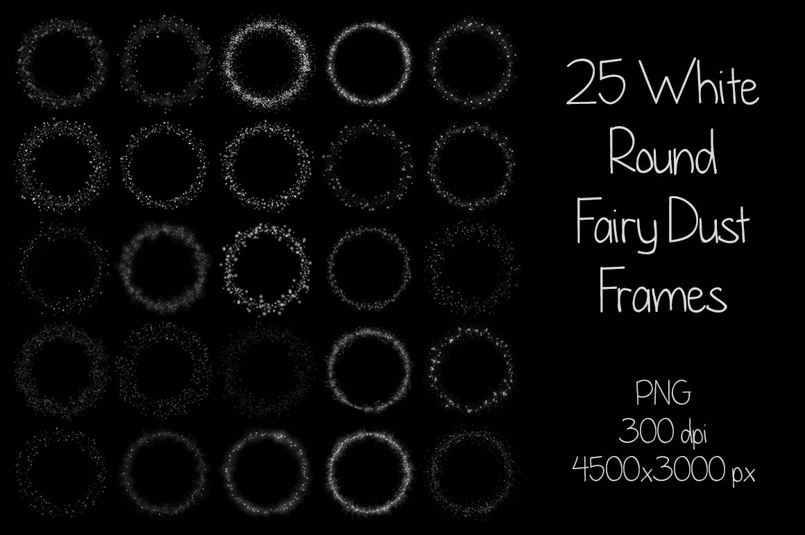 100 Fairy Dust Frame Overlays Frame PNG Transparent | Etsy