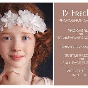 15 Freckles Overlays - Freckles PNG - Portrait - Photo Editing - Skin ...
