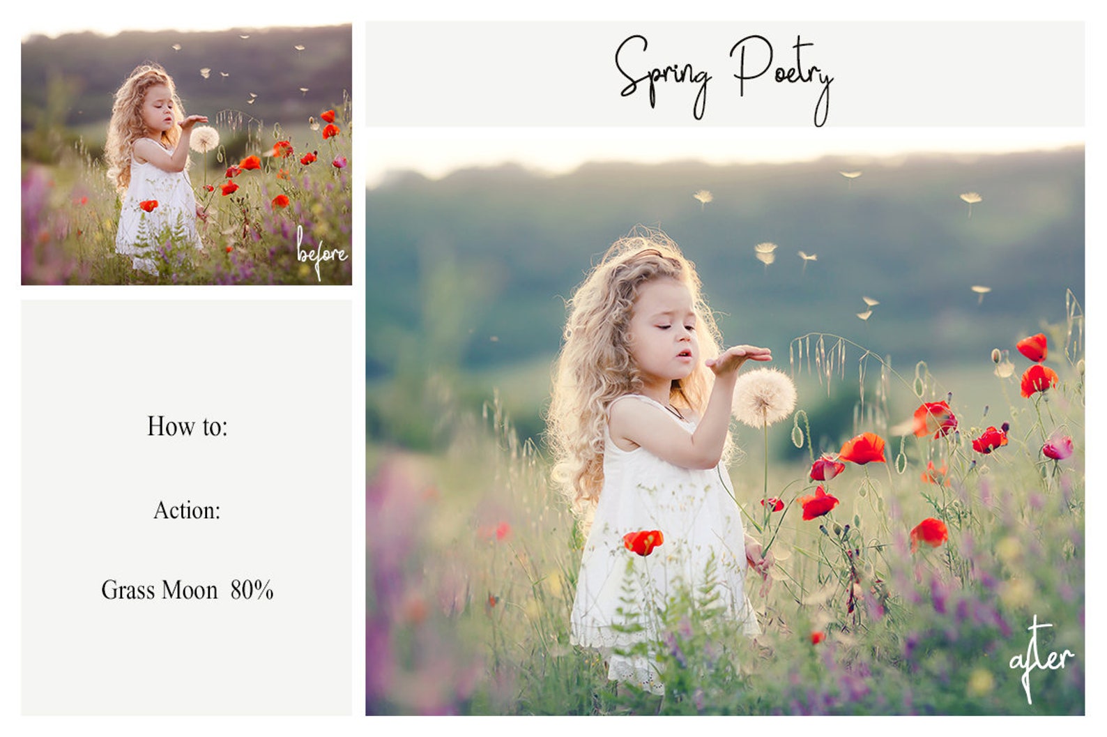 10 Spring Actions - Spring Photoshop Actions - Artistic Actions - PS ...