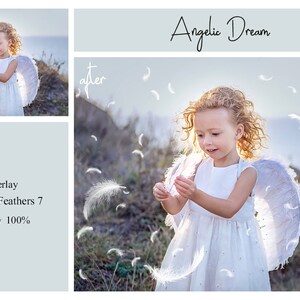 30 Angelic Feather Overlays Photoshop Overlays Feather Overlays Angel ...