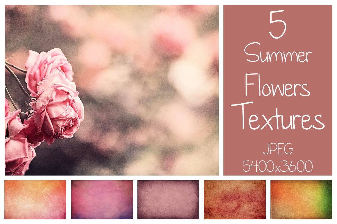 25 Summer Textures - Photoshop Overlays - Bokeh Textures - Fine Art ...