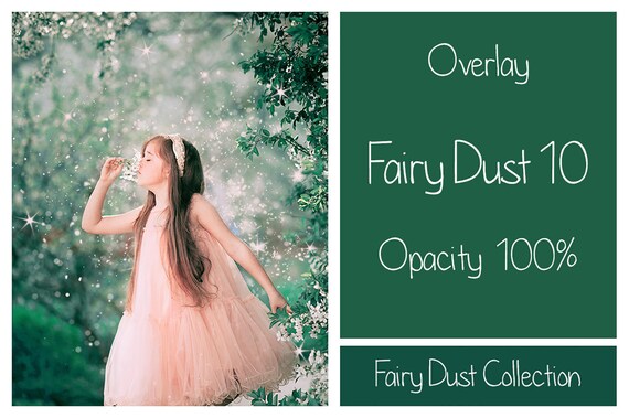 Green Fairy Dust Background