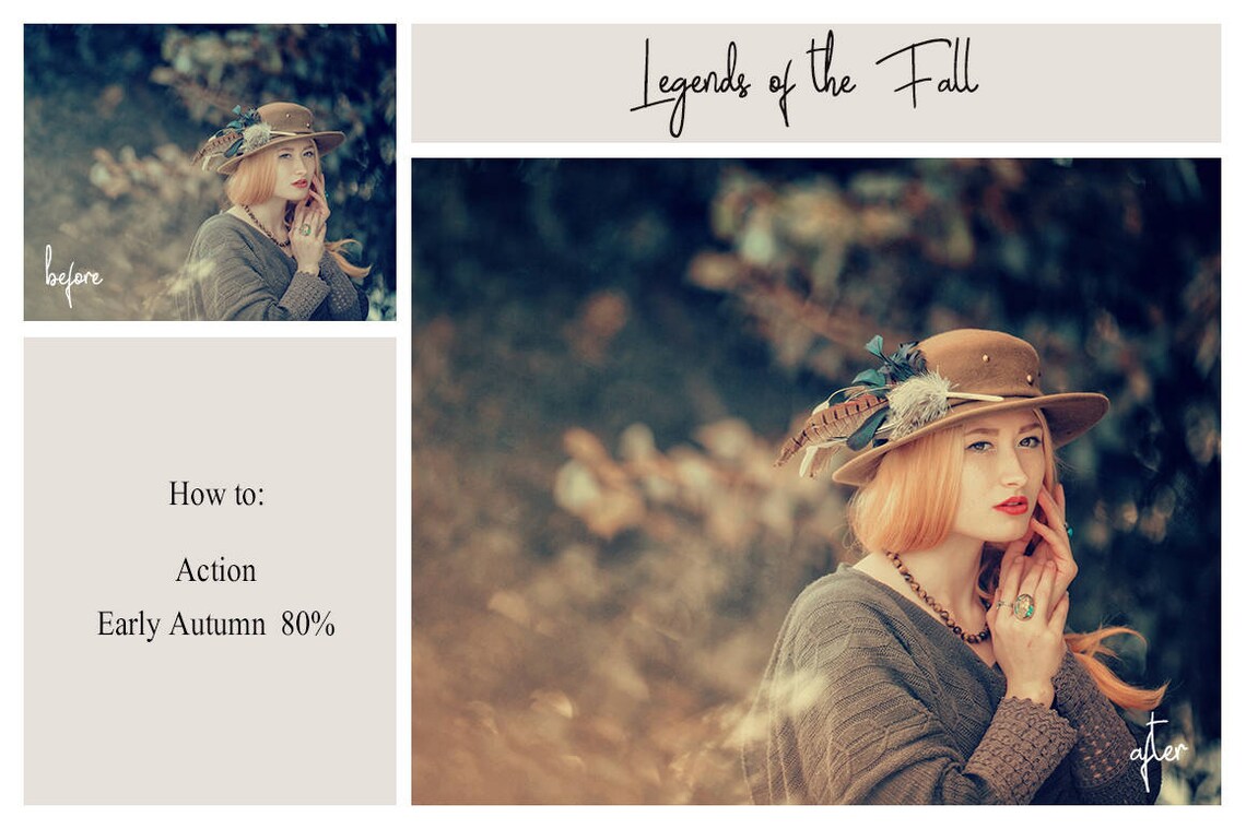 10 Fall Actions Autumn Photoshop Action Artistic Action - Etsy