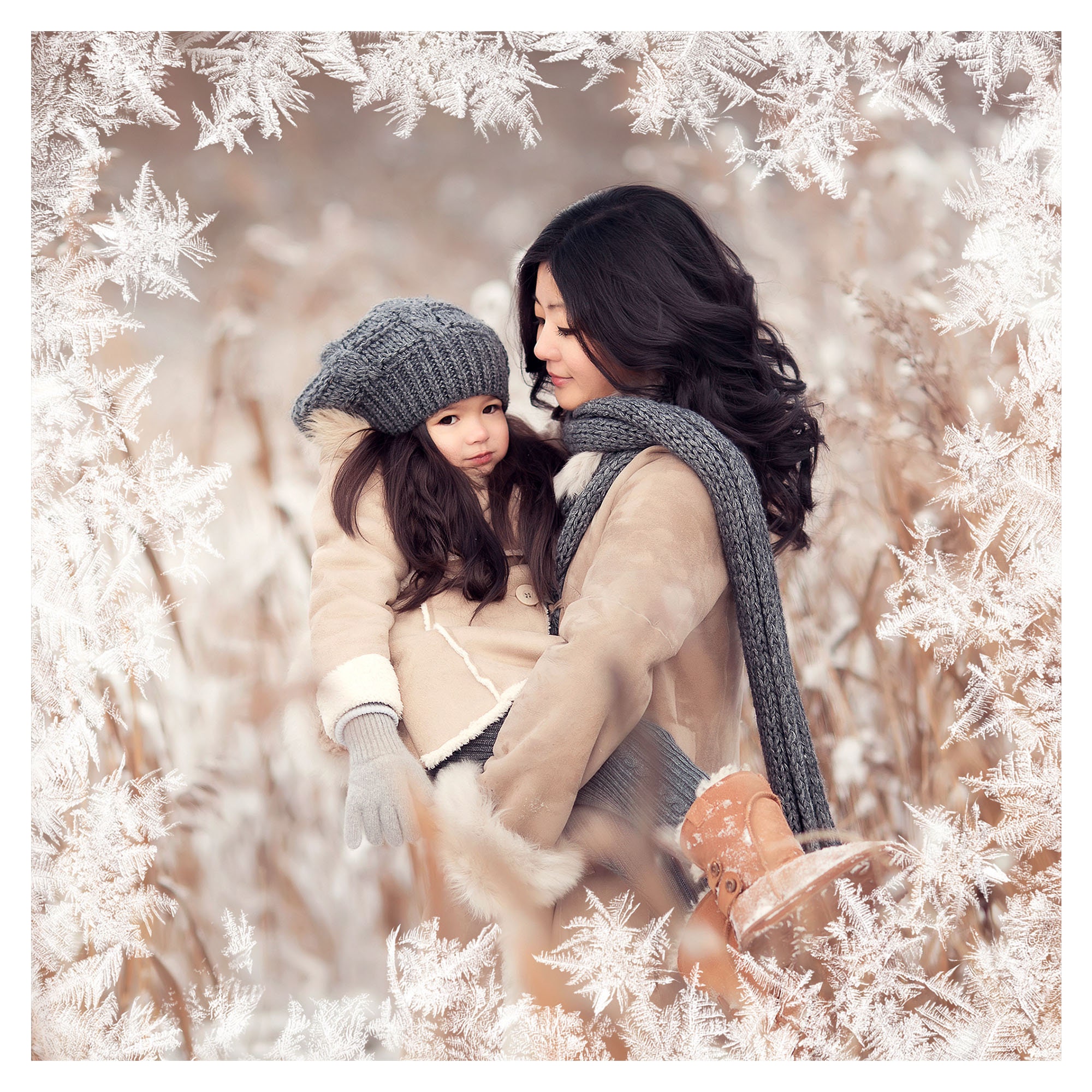 45 Frosty Pattern Overlays - Winter Border - Frost Crystal Overlays ...