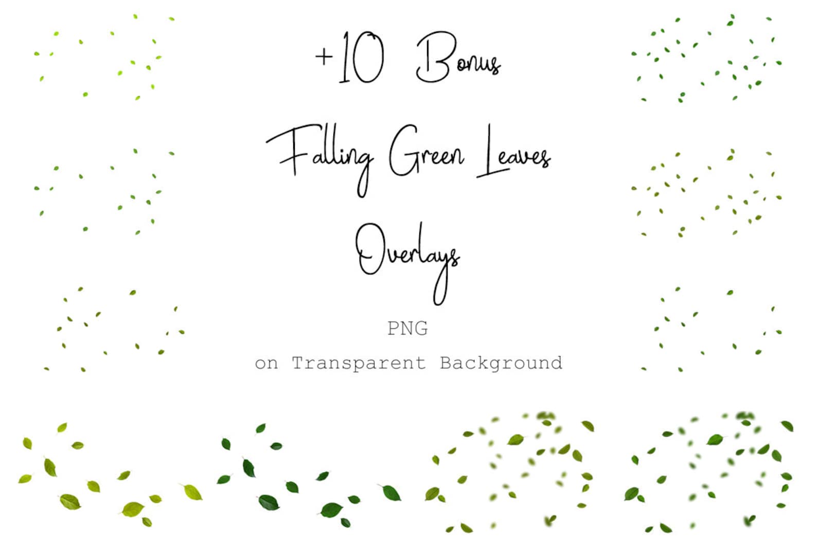 120 Green Branches Overlays - Spring Overlays - Tree Branches - Spring ...