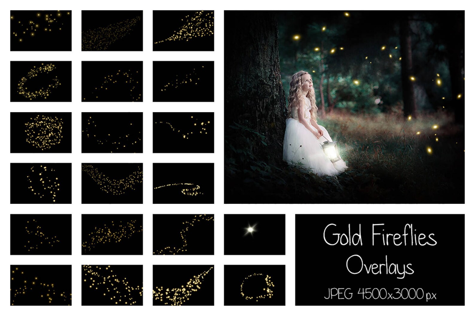 80 Firefly Overlays Fairy Lights Overlays Magic Overlays - Etsy