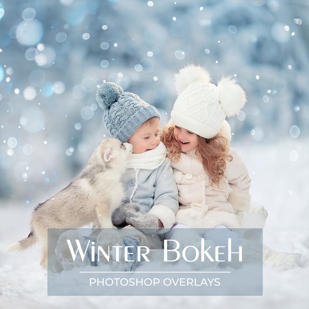 30 Winter Bokeh Overlays - Christmas Bokeh - Light Textures - Winter ...