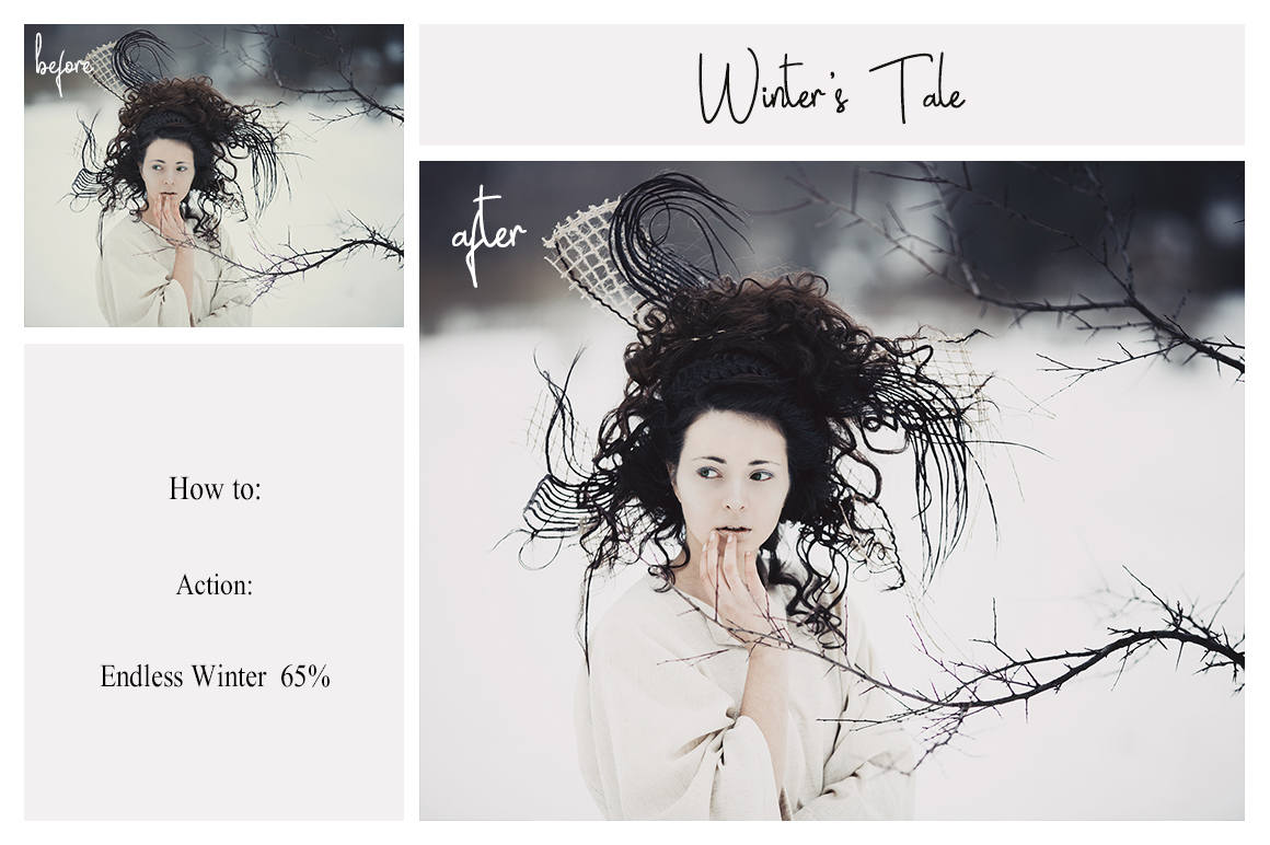 10 Winter Actions - Winter Photoshop Actions - Artistic Actions - PS ...