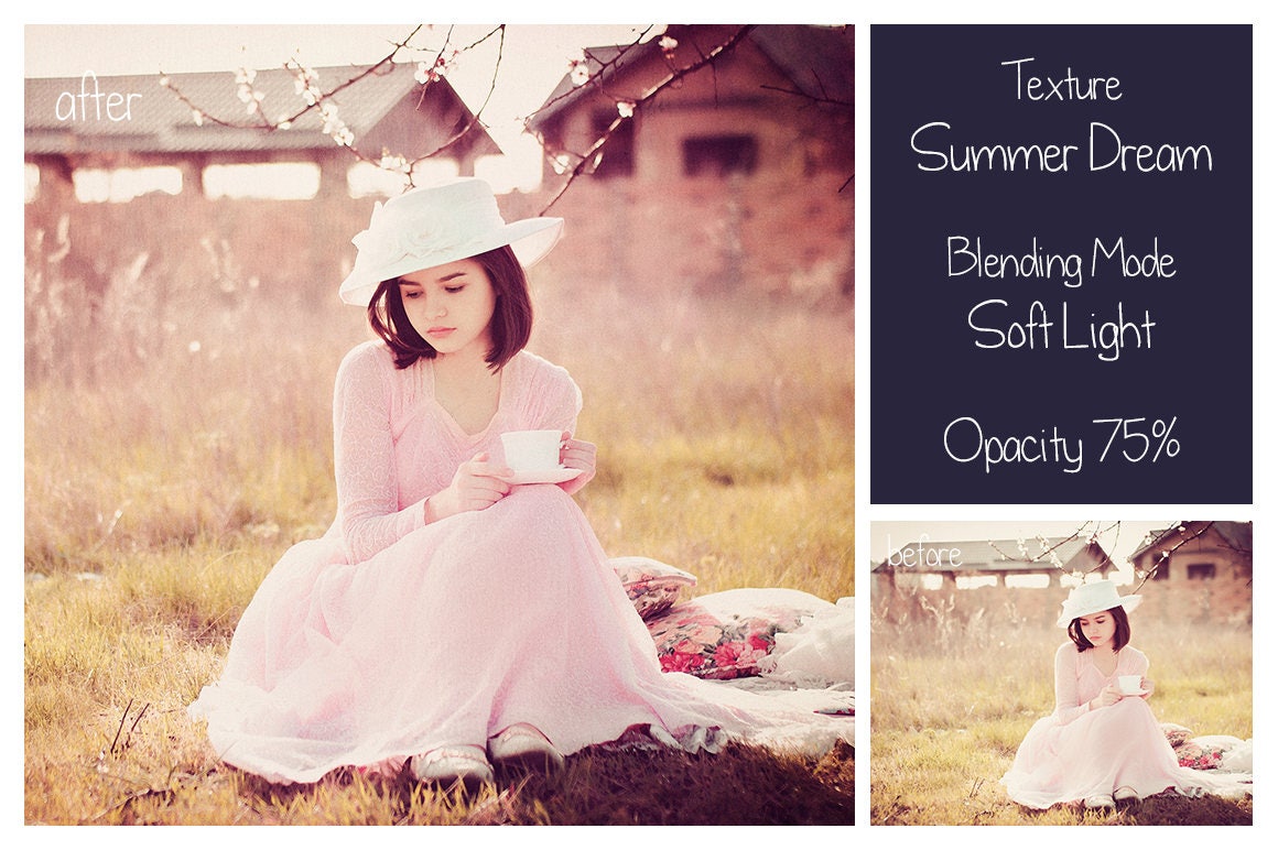 25 Summer Textures - Photoshop Overlays - Bokeh Textures - Fine Art ...