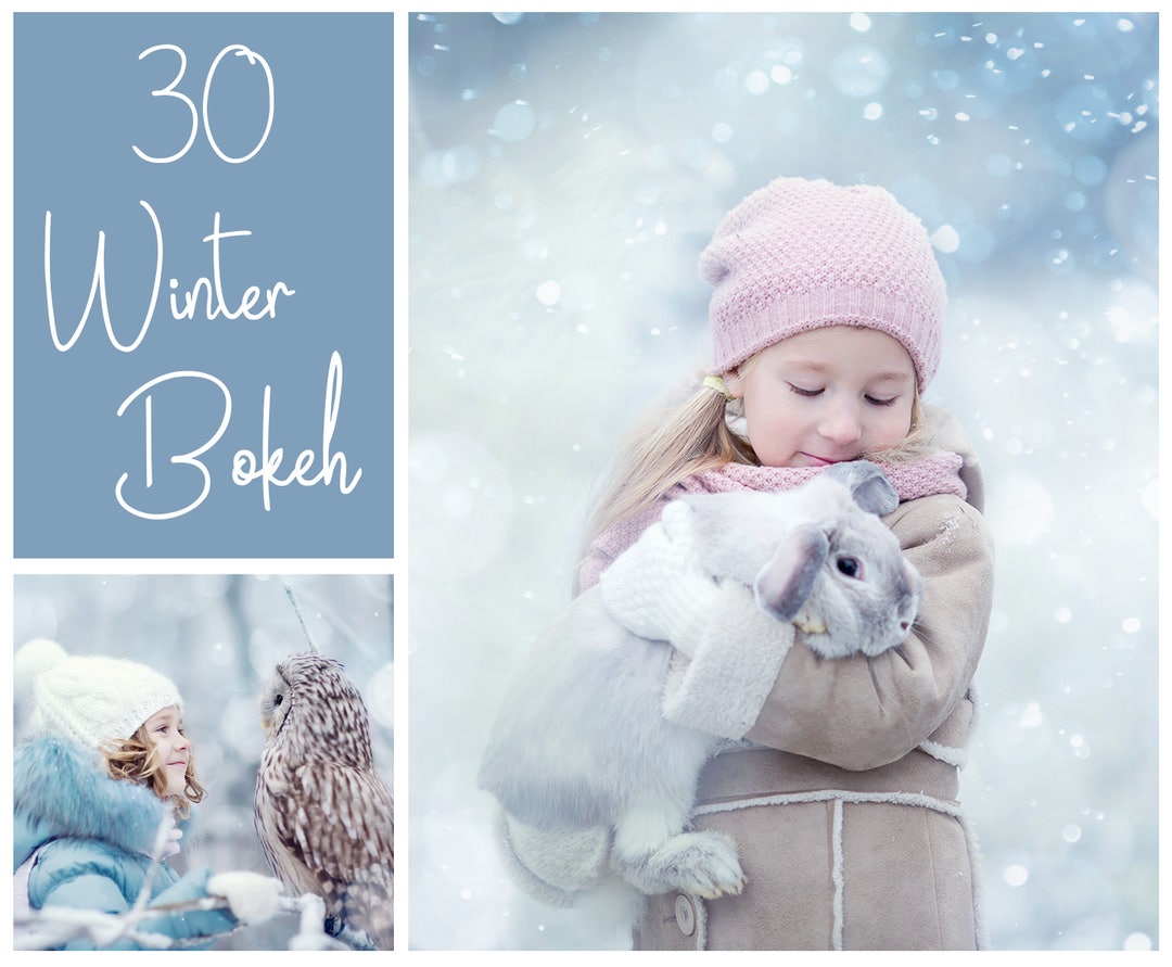 30 Winter Bokeh Overlays Christmas Bokeh Light Textures - Etsy