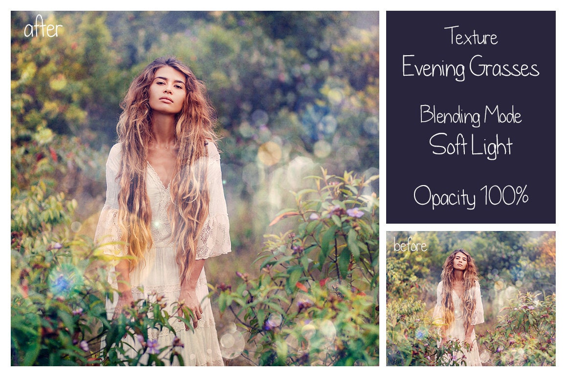 25 Summer Textures - Photoshop Overlays - Bokeh Textures - Fine Art ...