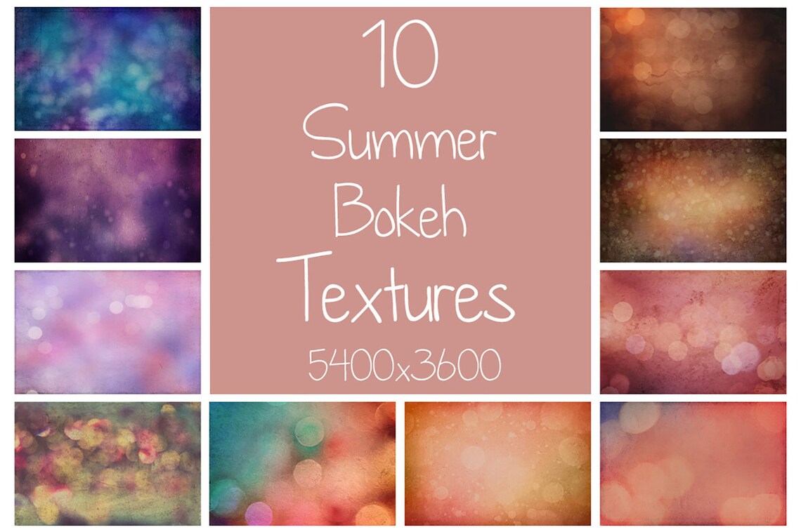 25 Summer Textures - Photoshop Overlays - Bokeh Textures - Fine Art ...