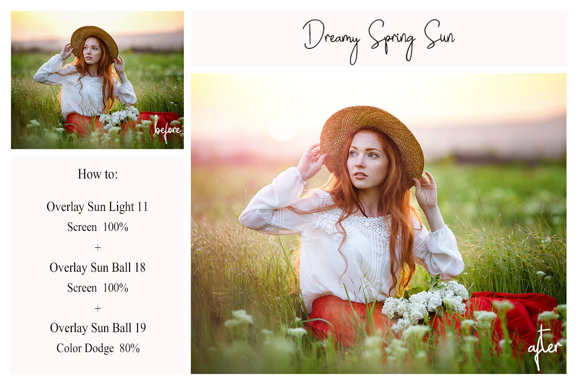 35 Dreamy Spring Sun Overlays - Sun Light Overlays - Photoshop Overlays ...