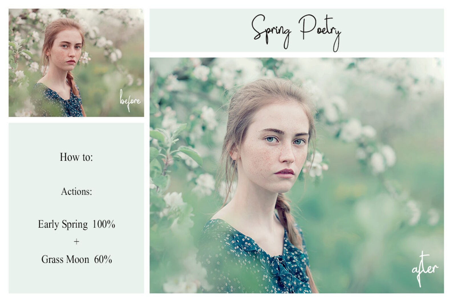 10 Spring Actions - Spring Photoshop Actions - Artistic Actions - PS ...