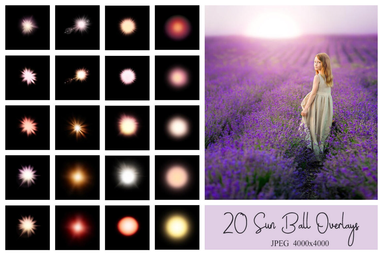 100 Spring PS Effects Spring PS Overlays Spring Bundle | Etsy